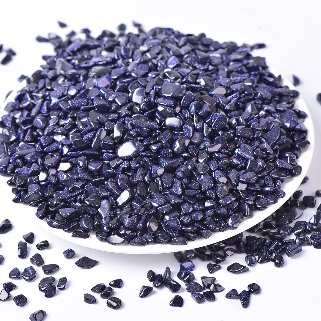 Crystale chip-Blue sandstone chips for wholesale price