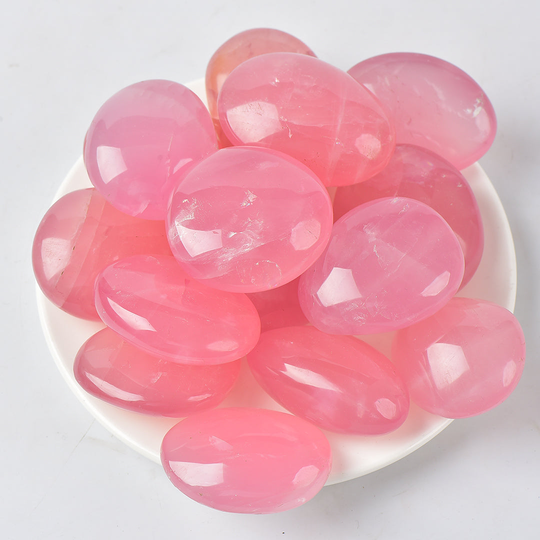 Natural Crystal Palms Rose Quartz Palms For Wholesale Price